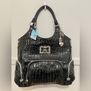Kathy Van Zeeland | Bags | Kathy Van Zeeland Black Silver Tote | Poshmark